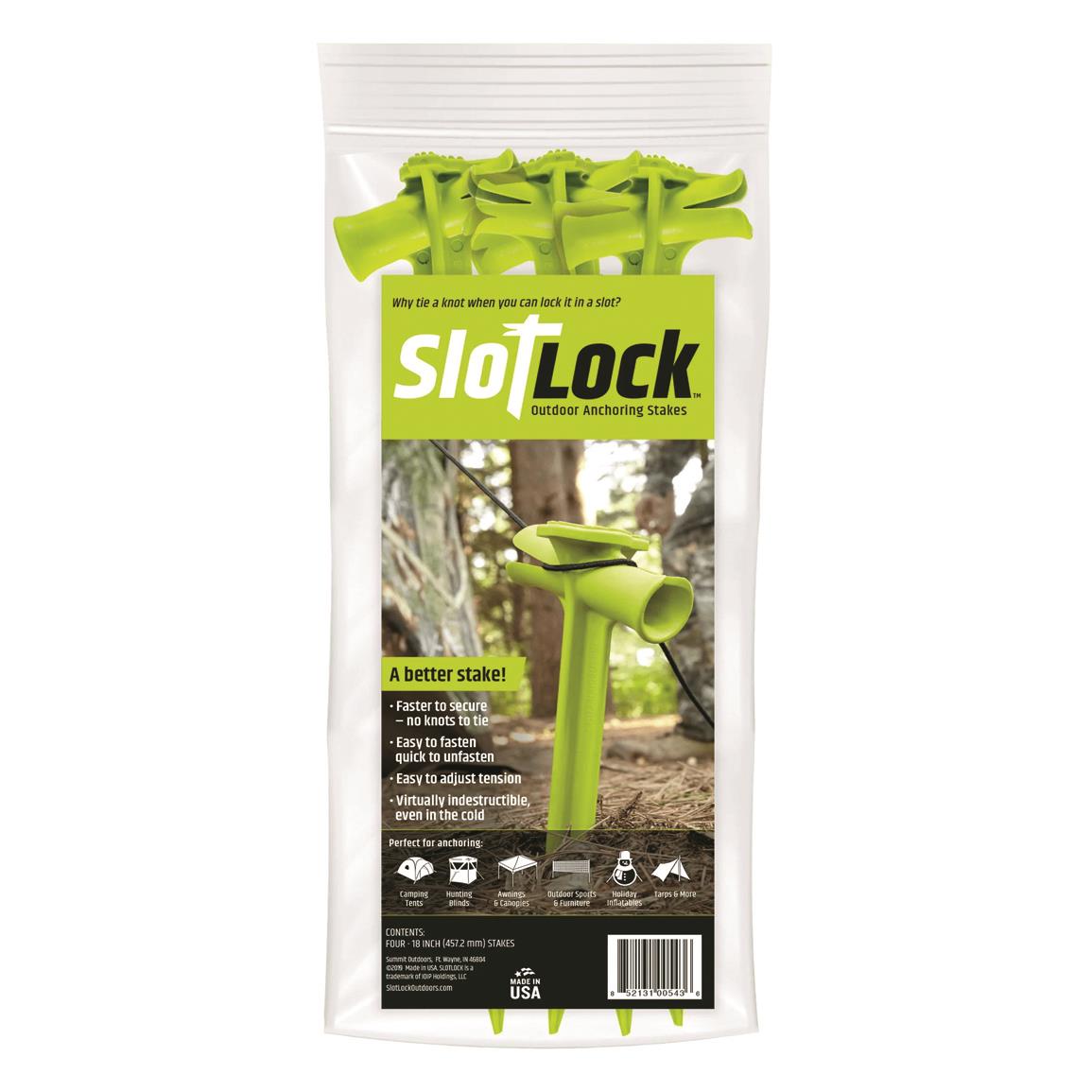 SlotLock Anchoring Stakes 4 Pack | Sportsman's Guide
