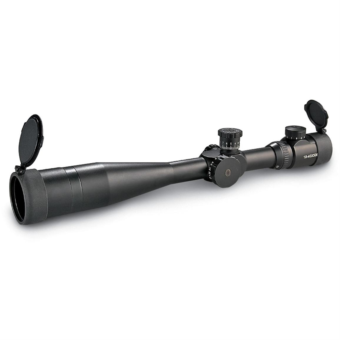 Guide Gear® 10-40 x 50 mm Tactical Rifle Scope, Matte Black - 90546, at ...