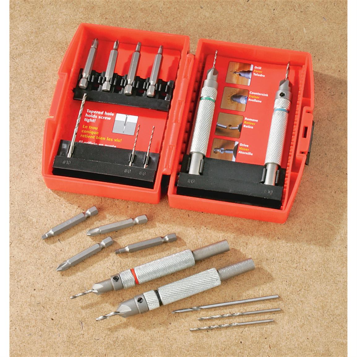 One Step Pilot Hole Screw Set Kit 96744 Power Tools At Sportsman one-step-pilot-hole-screw-set-kit-96744-power-tools-at-sportsman