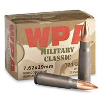 Wolf Military Classic, 7.62x39mm, FMJ, 124 Grain, 500 Rounds ...