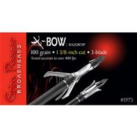 Grim Reaper Crossbow Broadhead RazorTip 1-3/8" 125 Grain, 3 Pack ...
