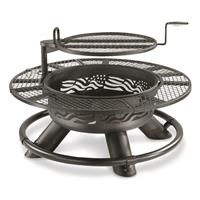 CASTLECREEK 47" Fire Pit with BBQ Grate | Sportsman's Guide