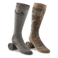 Realtree Men's Merino Wool Blend Boot Socks, 2 Pairs - 717882, Socks at ...