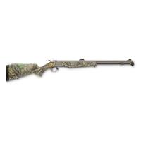 CVA Wolf V2 Muzzleloader, .50 Caliber, 24" Barrel, Stainless/Camo, Fiber Optic Sights ...
