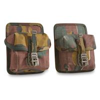 Belgian Military Surplus Single Body Double Mag Pouches, 2 Pack, New ...