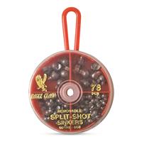 Eagle Claw Removable Split Shot Sinker, Assorted Sizes, 78 Pieces ...