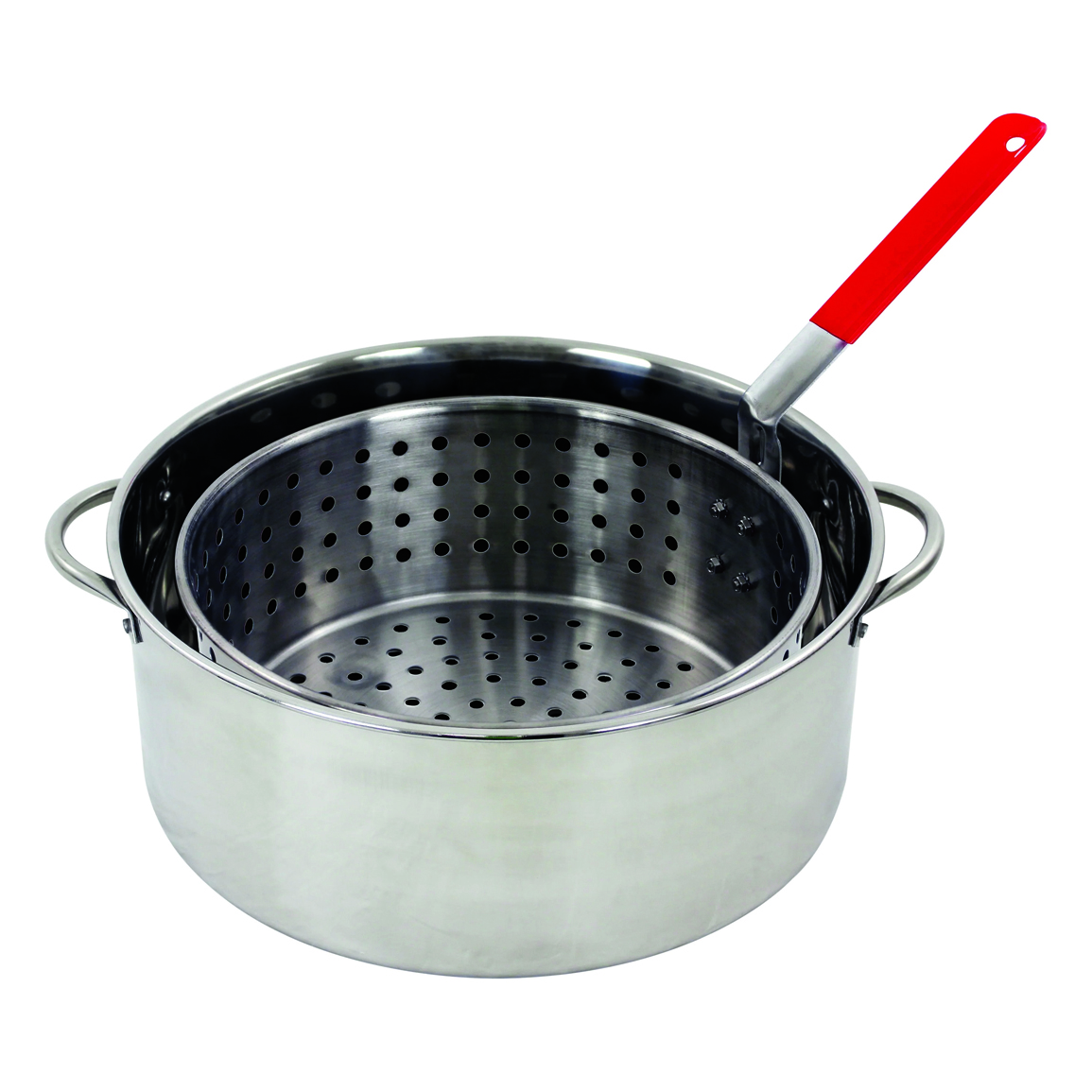 Chard 10.5-qt. Stainless Steel Pot with Strainer Basket | Sportsman's Guide