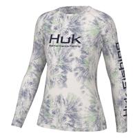 Huk Women's Pursuit Aqua Dye Long Sleeve Crew | Sportsman's Guide