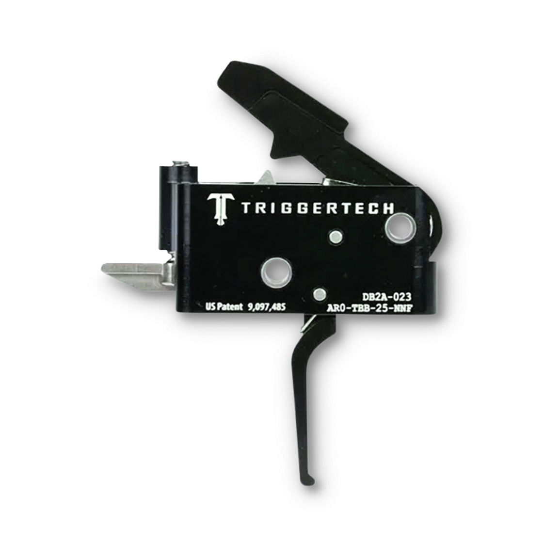 TriggerTech AR-15 Adaptable Single-Stage Flat Trigger, 2.5-5 lbs., Black | Sportsman's Guide