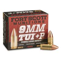 Fort Scott Tumble Upon Impact Ammo, 9mm +P, SCS, 80 Grain, 20 Rounds ...