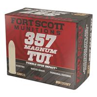 Fort Scott Tumble Upon Impact Ammo, .357 Magnum, SCS, 125 Grain, 20 ...