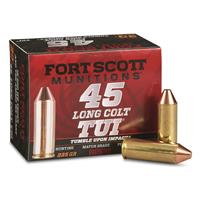 Fort Scott Tumble Upon Impact Ammo, .45 Colt, SCS, 225 Grain, 20 Rounds ...