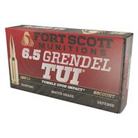 Fort Scott Tumble Upon Impact Ammo, 6.5mm Grendel, SCS, 123 Grain, 20 ...
