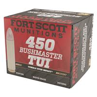 Fort Scott Tumble Upon Impact Ammo, .450 Bushmaster, SCS, 250 Grain, 20 ...