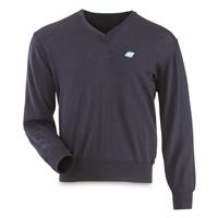 Italian Military Surplus V-neck Wool Sweater, New | Sportsman's Guide