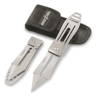 Perfect Point Folding Throwing Knives, Set of 2, With sheath ...