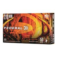 Federal Fusion, .270 Winchester, BSP, 150 Grain, 20 Rounds | Sportsman ...